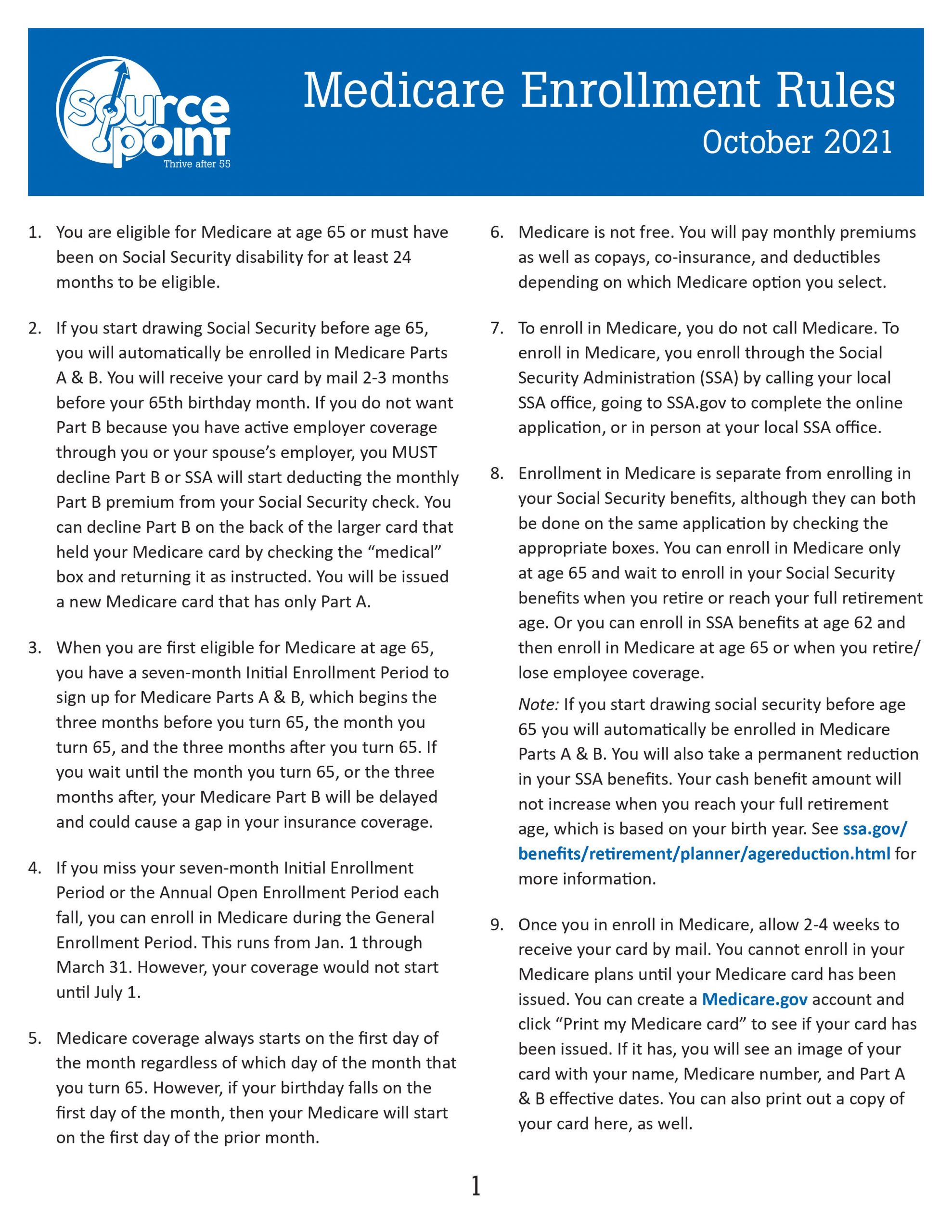 Medicare Toolkits – SourcePoint